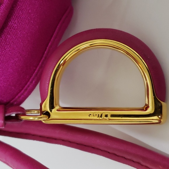 Dior | Bags | Dior D Charm Pink Satin Jeweled Embellished Clutch | Poshmark